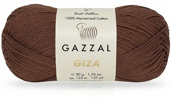 Пряжа Gazzal GIZA 2485 грильяж (5 мотков)