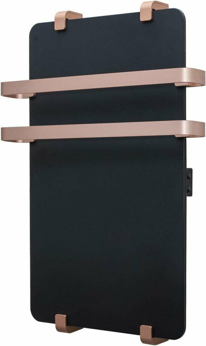 Полотенцесушитель электрический Allen Brau Infinity 100x44 с рейлингом 2.0 и креплением, медь браш