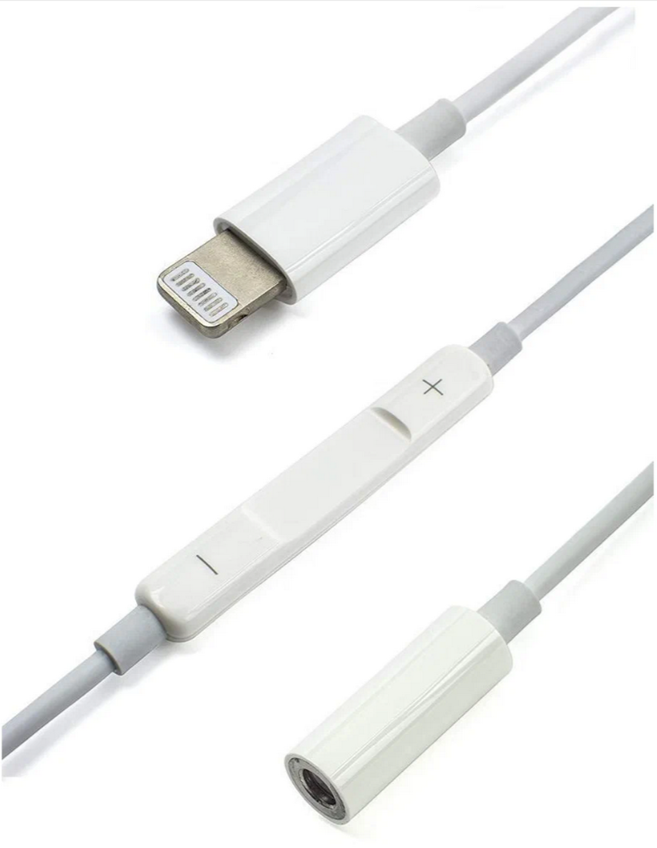 Переходник Lightning 8PIN x Audio/AUX RoHS GL052 (белый)