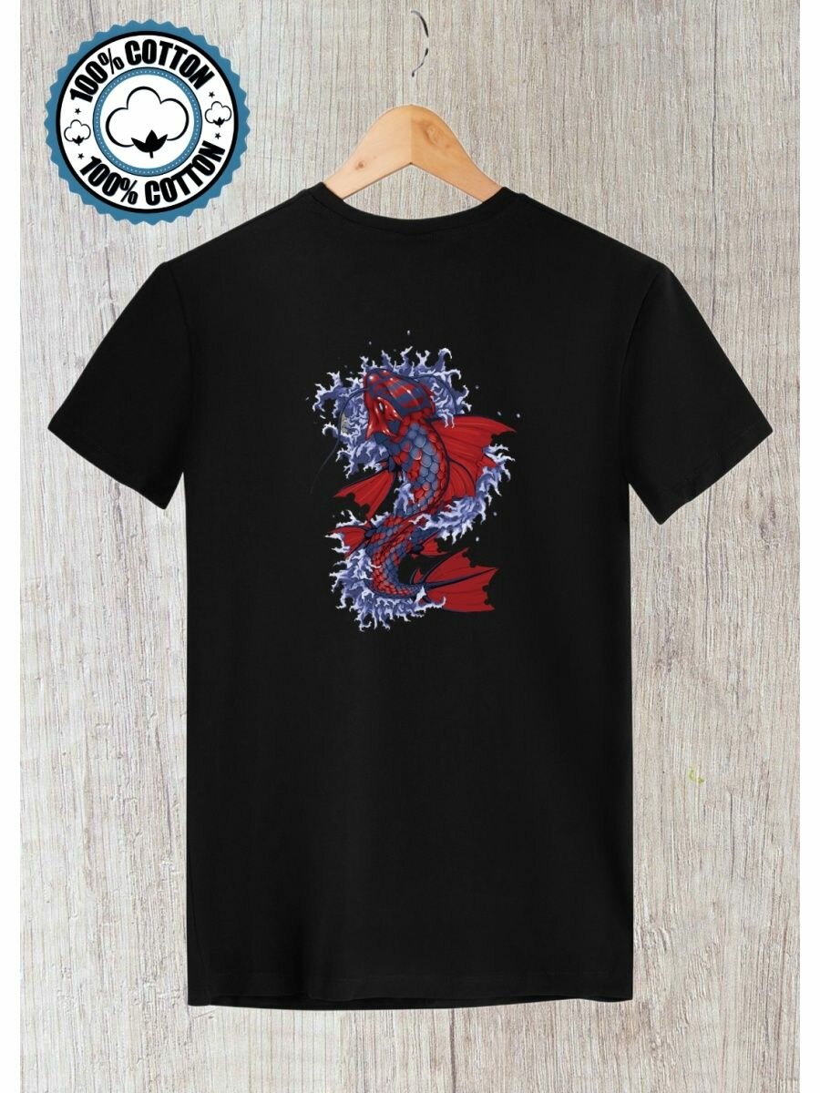 Футболка рыба карп кой fish carp koi