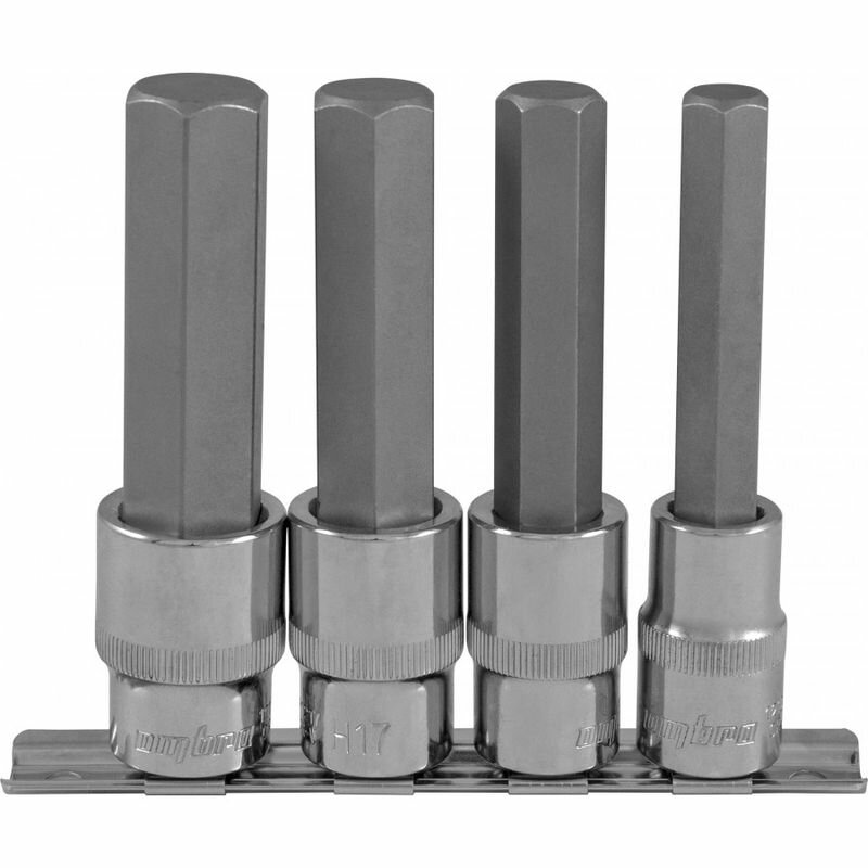 Набор торцевых насадок 1/2"DR с вставками HEX L=100 мм, 4 предмета Ombra 921204