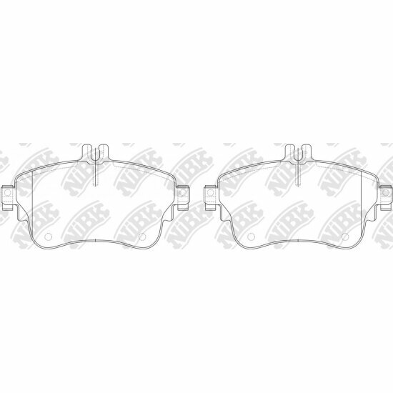 Колодки тормозные дисковые Nibk PN31008, 4 шт