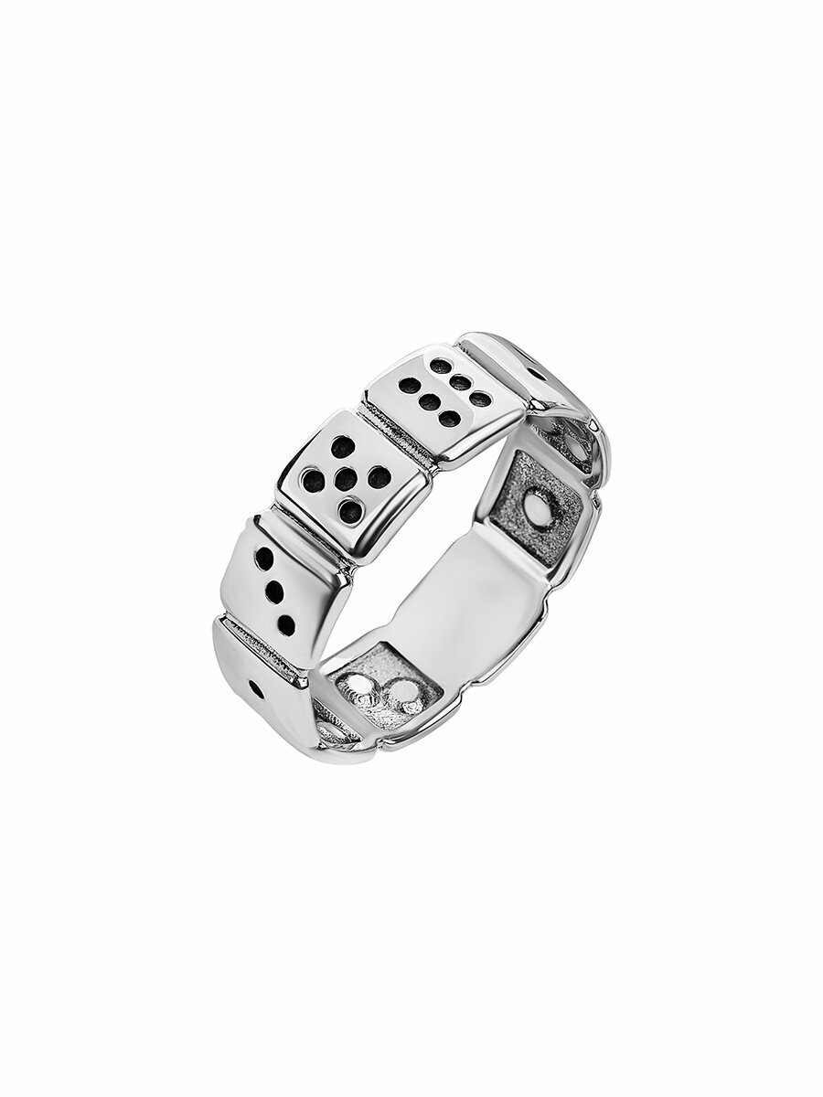 Кольцо, серебро, 925 проба, чернение