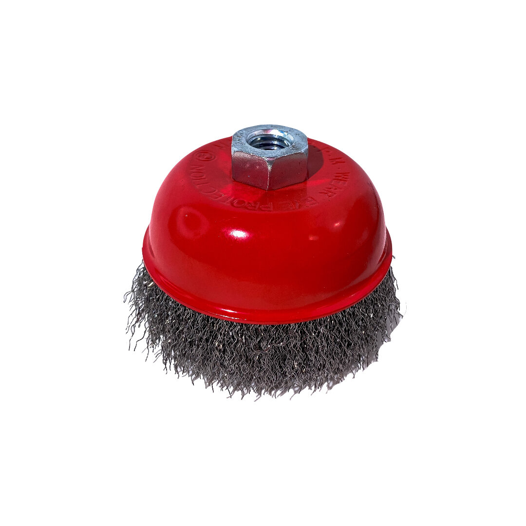 Щетка металлическая чашечная мягкая не латунированная проволока 100мм М14 TORGWIN T274867