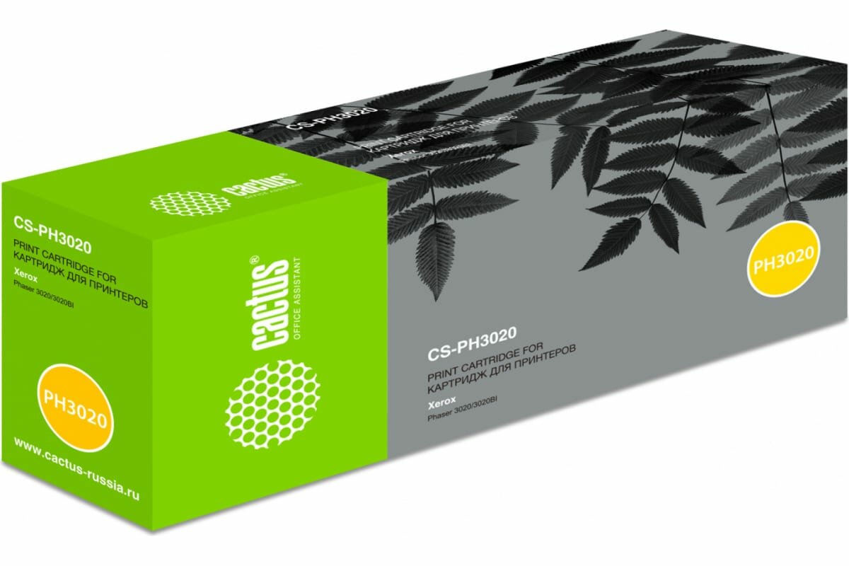 Cactus 106R02773 черный лазерный картридж 1500 стр. совместим с Xerox Phaser 3020/3020BI