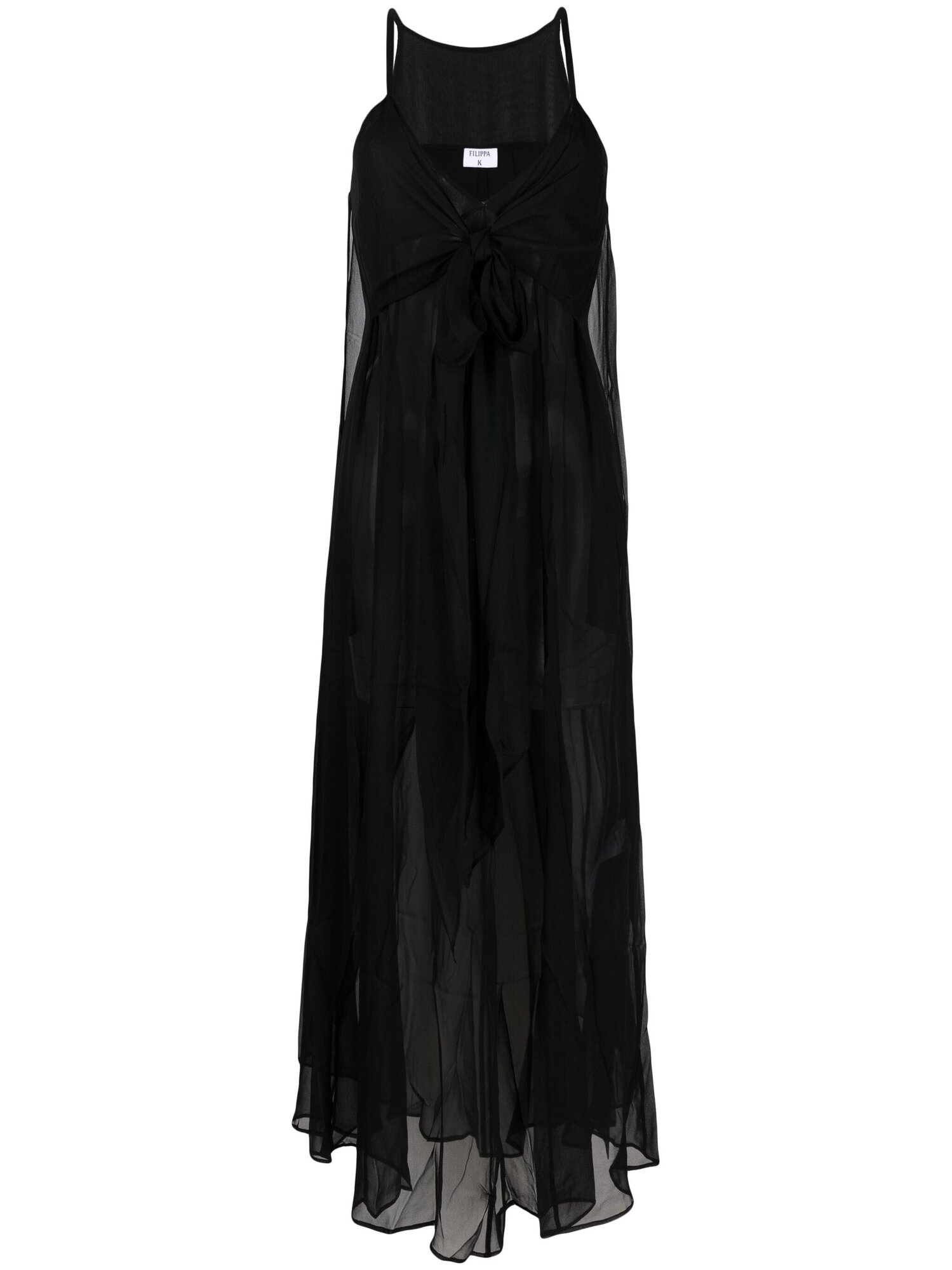 Платье Semi-sheer silk slip dress