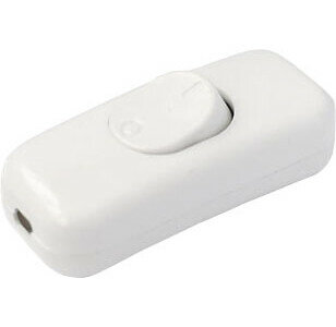 Выключатель на шнур 6А 250В белый BYLECTRICA (двухполюсный) (ВШ216-002)