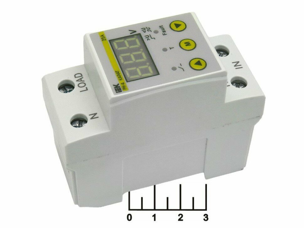 Реле контроля напряжения РН-Д 25A однофазное ИЭК
