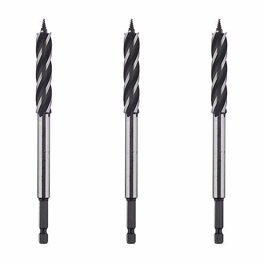 Сверло по дереву х-тип Практика (037-633) 12х165 мм (3 шт.)