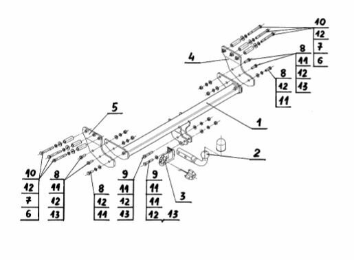 Фаркоп на Volvo XC90 2003-2015 (паспорт и сертификат в комплекте)(без электрики) Steinhof. V-300