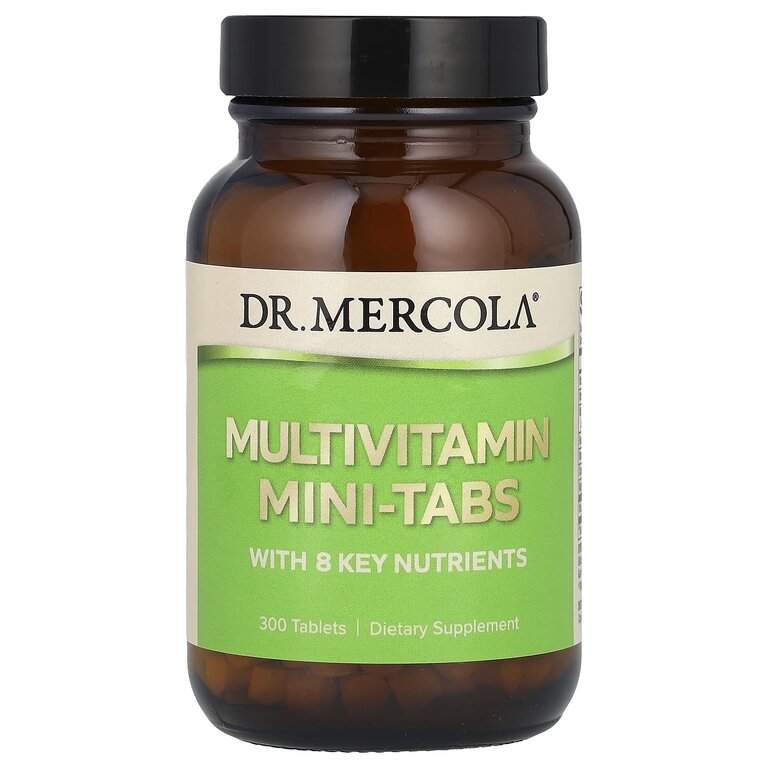 Dr. Mercola Multivitamin Mini-Tabs (мультивитамины мини-таблетки) 300 таблеток, срок годности 02/2026