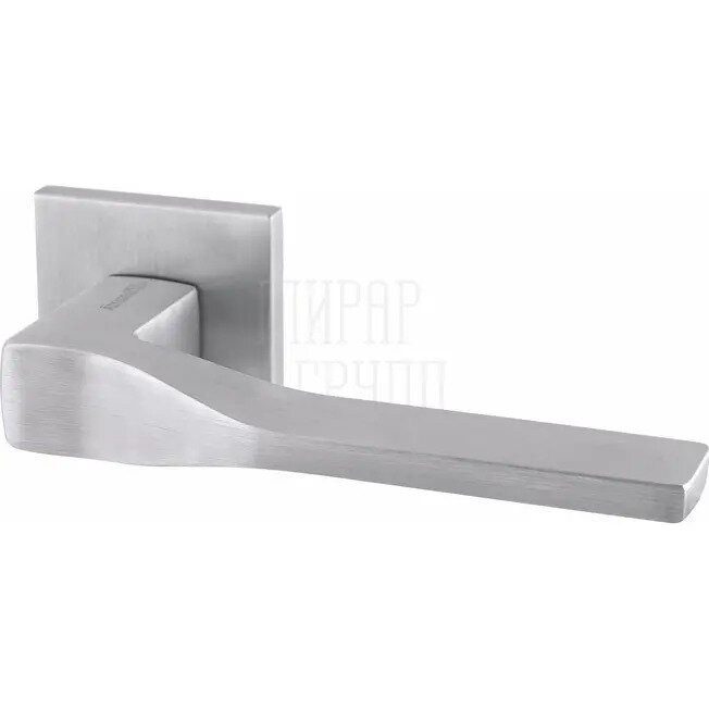 Дверная ручка Armadillo на квадратной розетке "GRAND" USS матовый хром