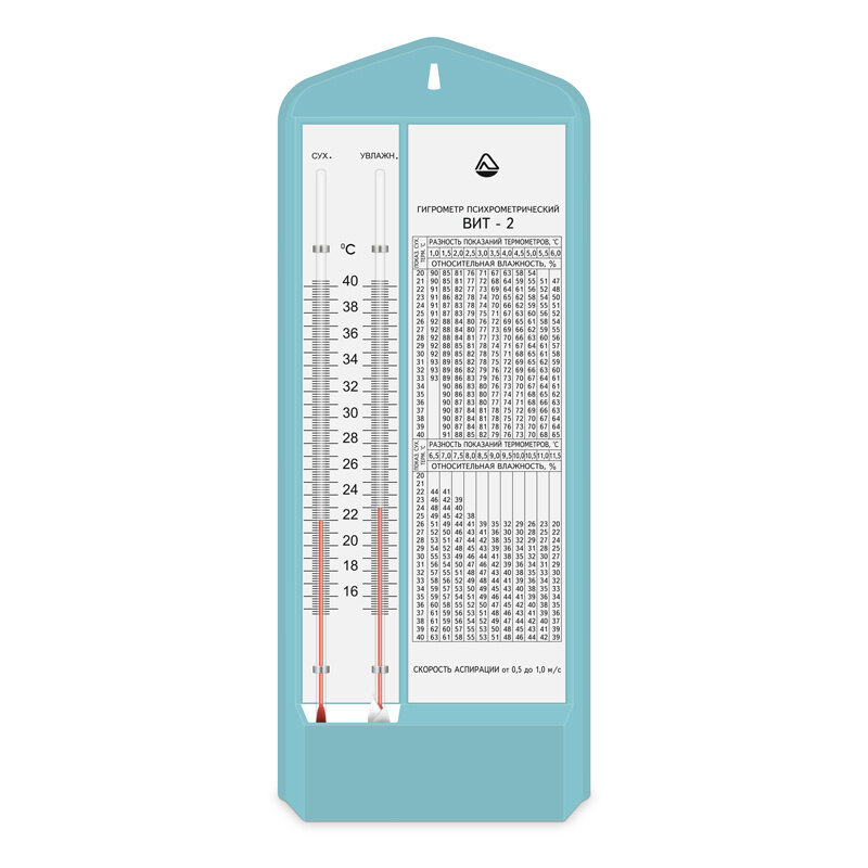 Гигрометр психрометрический ВИТ-2 (с поверкой 2), (межповерочный интервал 2 года)