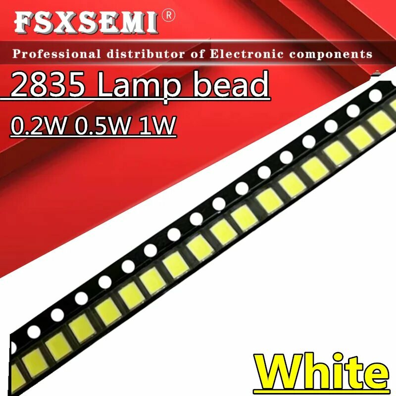 Светодиоды 2835 18V-60MA-1W 100шт