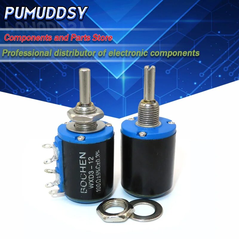 Потенциометр проводной PUMUDDSY WXD3-12-1W, 10 кОм