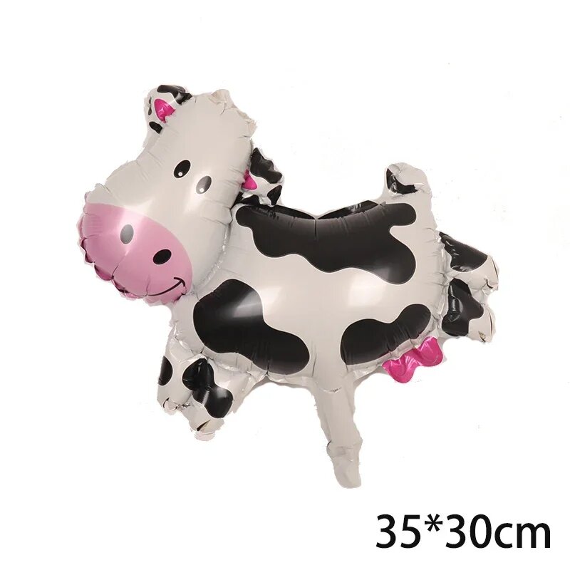 Воздушные шары 40 дюймов в виде коровьей тематики, стоячие шагающие шары в форме головы коровы, для вечеринки в честь Дня рождения, для фермы, декор с животными, товары для творчества