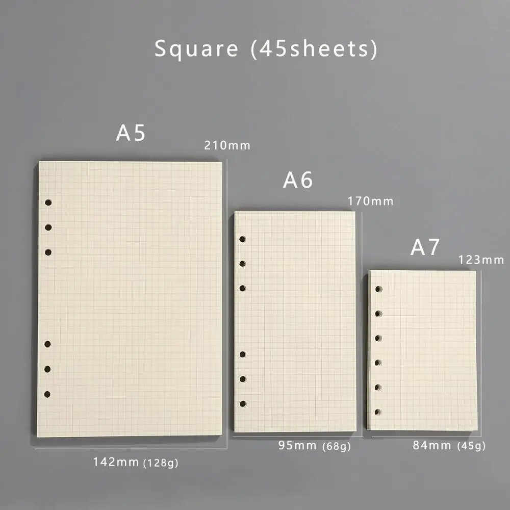 Сменные листы для блокнота Jianwu A6 Square