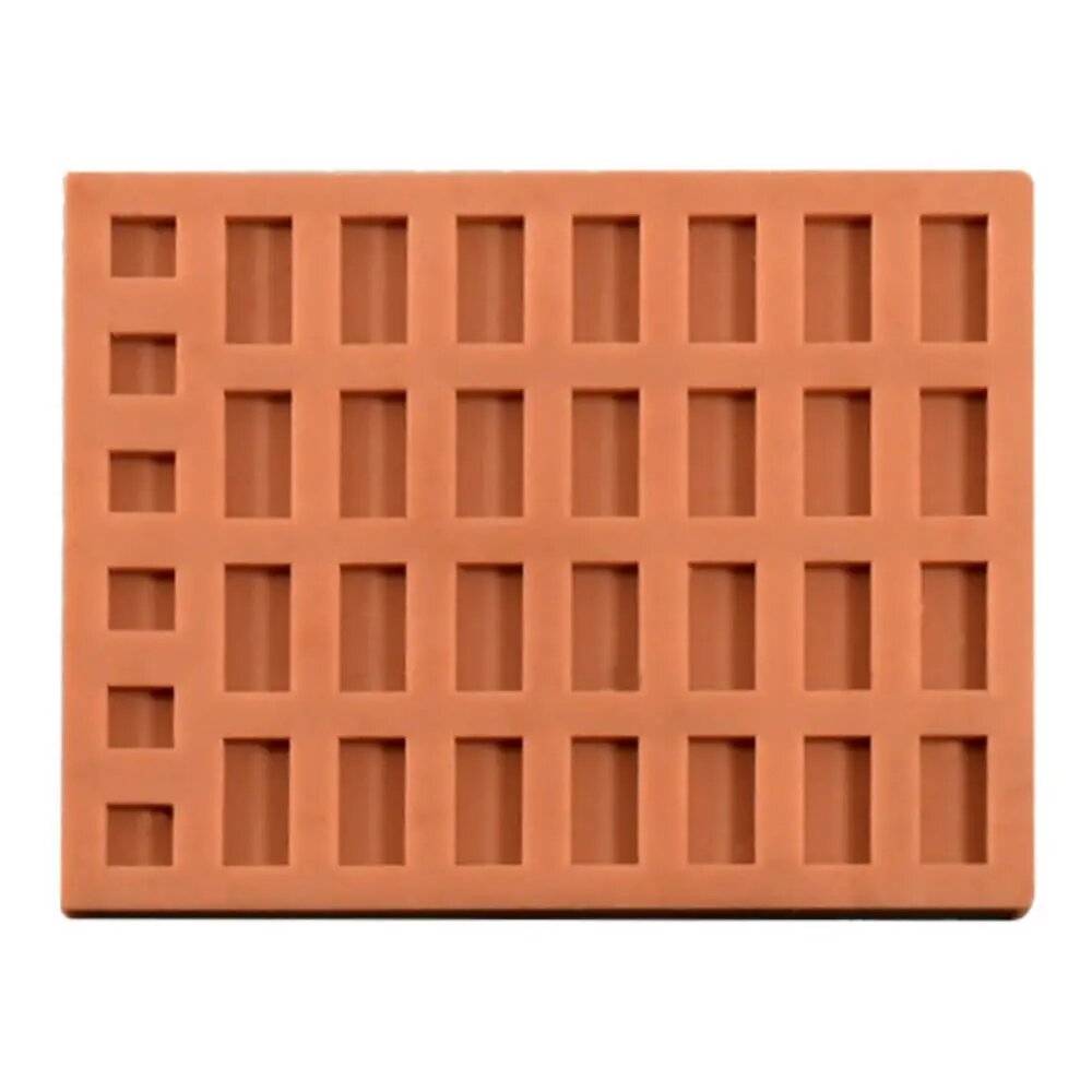 Силиконовая форма для мини-кирпичей, красная 1
