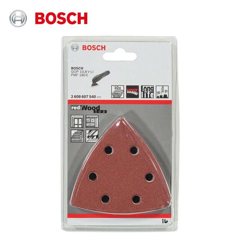 Набор шлифовальных листов Bosch 10 шт для delta sander, Star Lock F460 BFWP