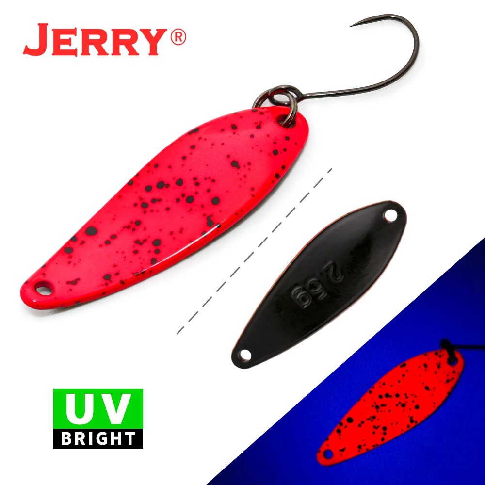 Блесна Jerry Micro Brass 1.9г/2.5г, Красный T023