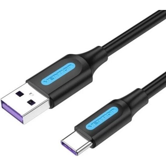 Кабель Vention USB 2.0 USB-C(M)/USB-A(M) 5А 0,5м.