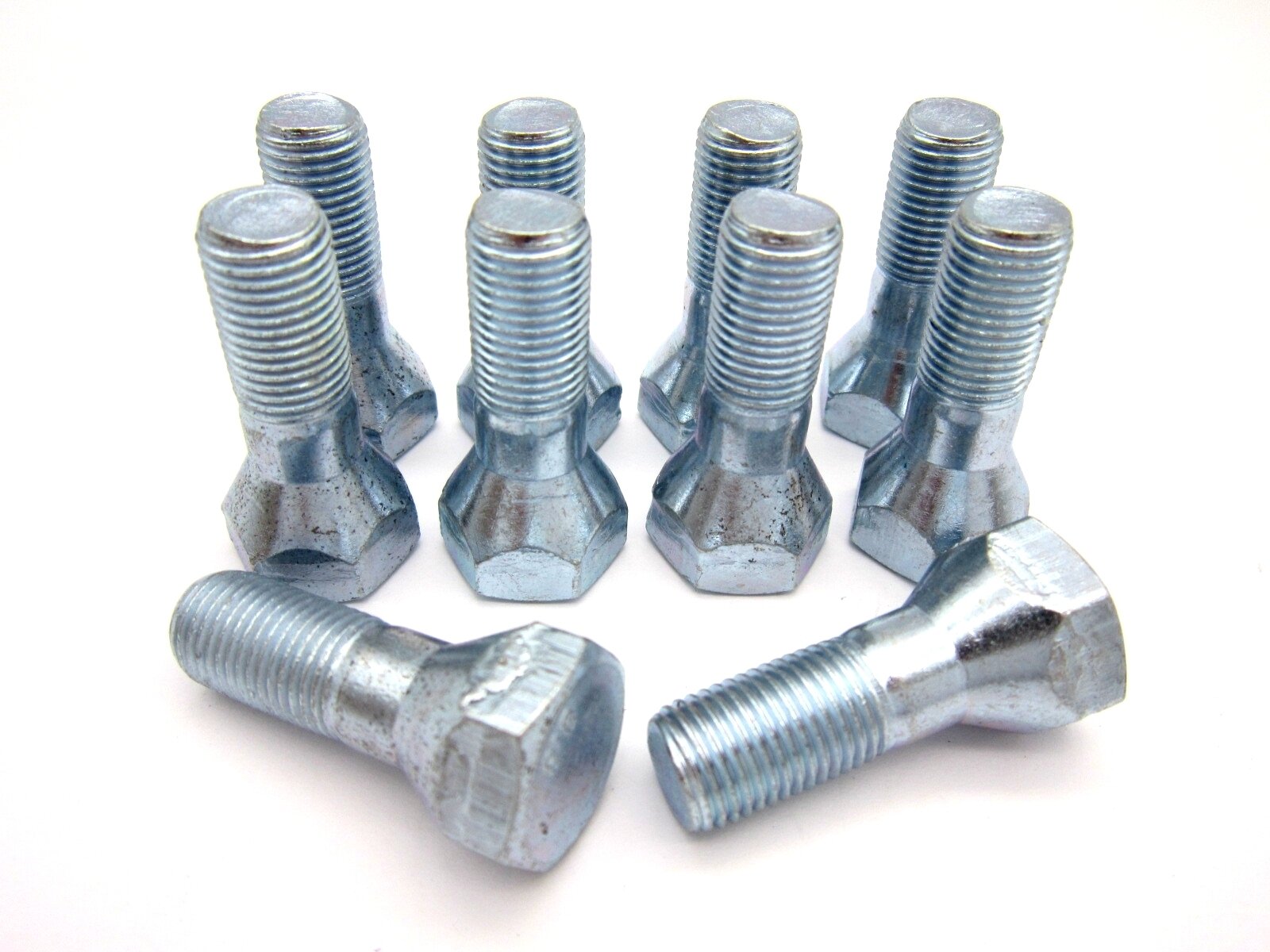 Болт колесный M12X1,25X27 под ключ 19мм, для ВАЗ 2101 ст. обр, оцинкованный, 10 шт.