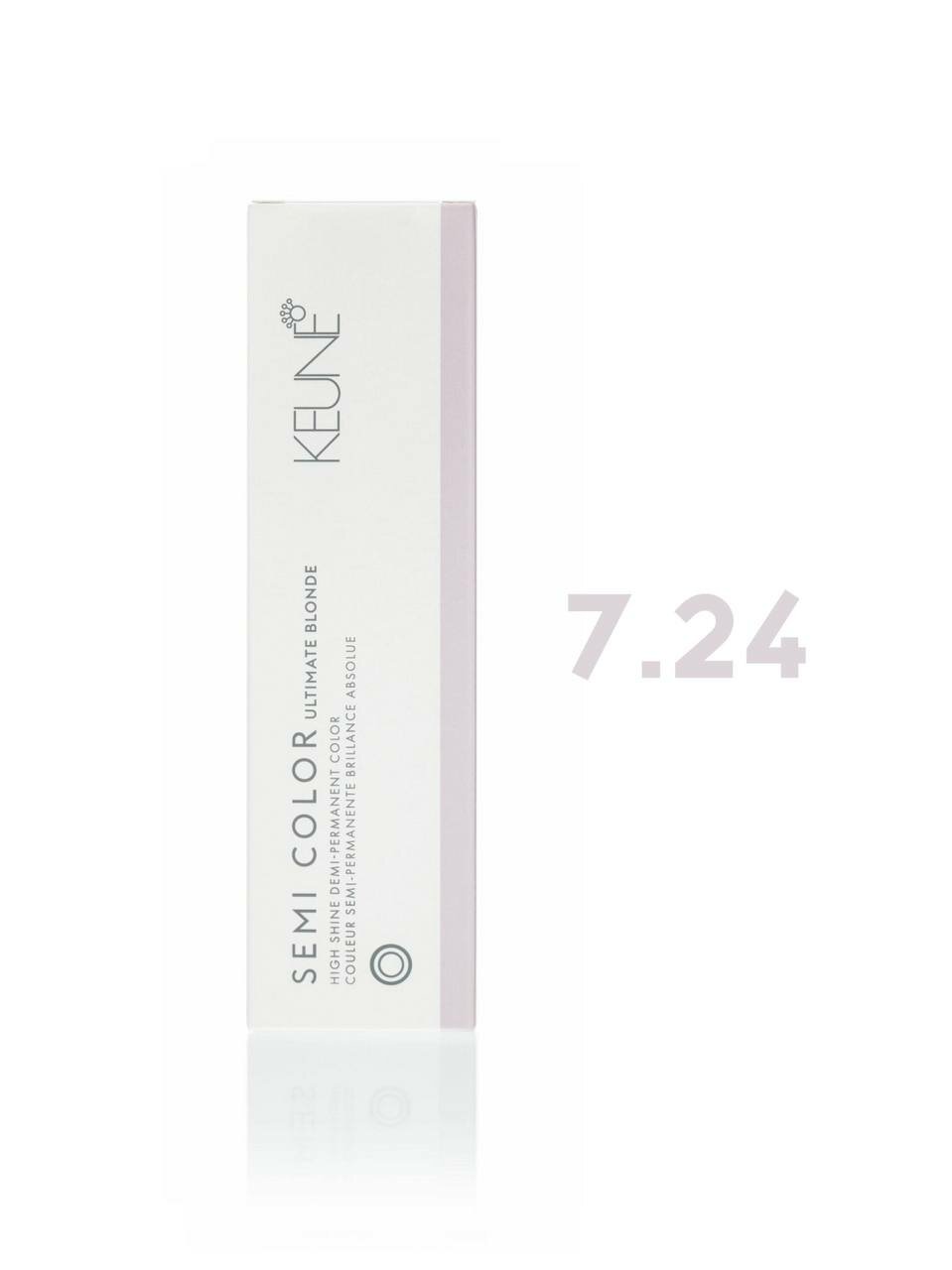 Keune Semi Color 7.24 - Полуперманентная краска для волос средний перламутрово-медный блондин 60 мл