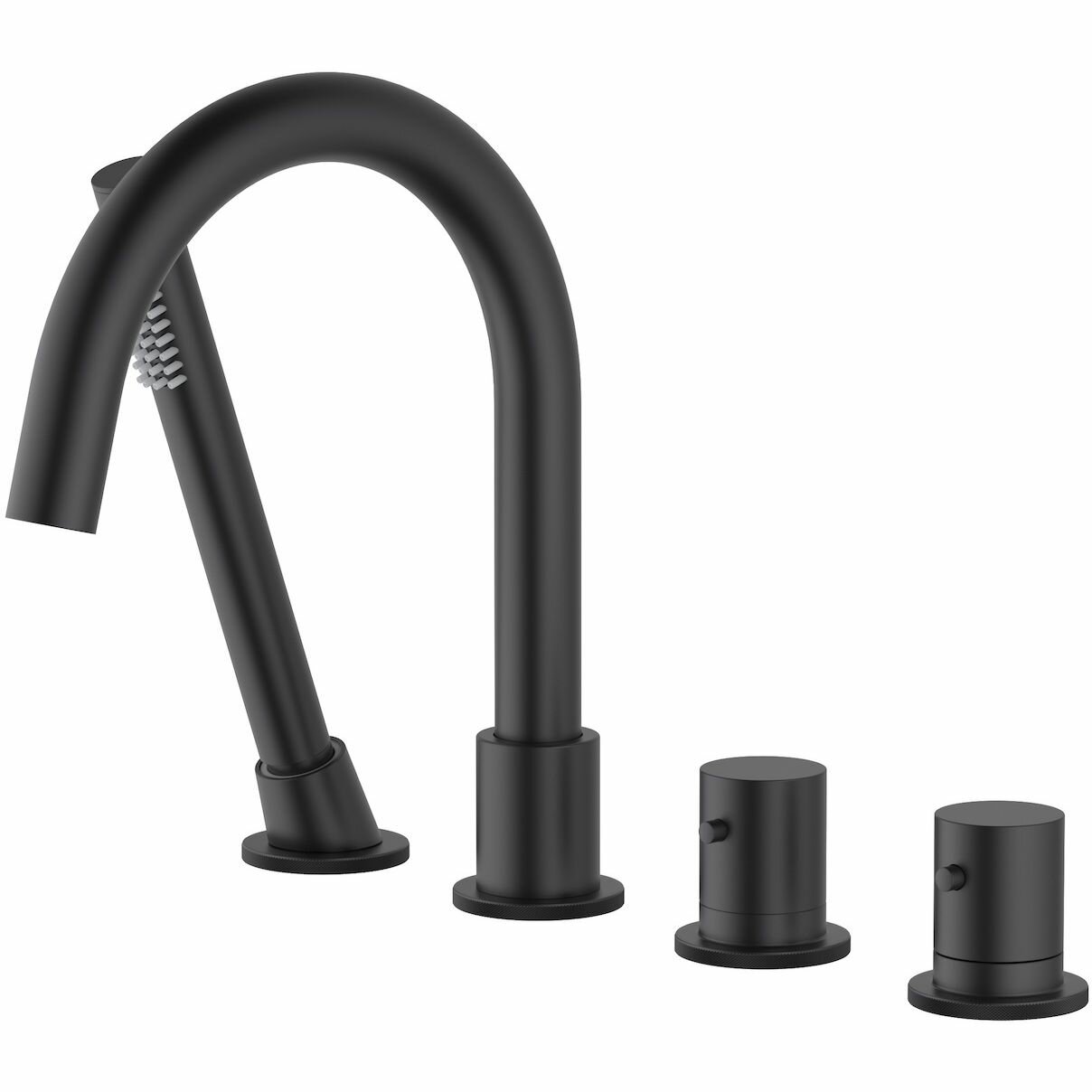 Смеситель на борт ванны с термостатом Timo (Тимо) Saona, черный, 2330/03Y