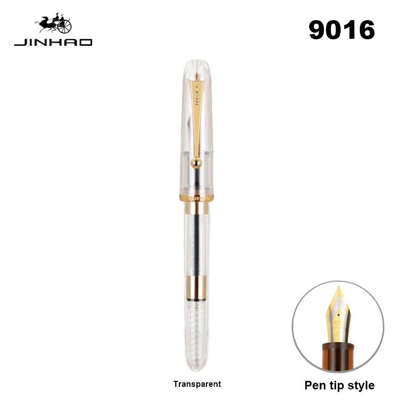 Jinhao 9016 перьевая ручка прозрачная EF/F/M EF(Approx 0.38mm), Transparent