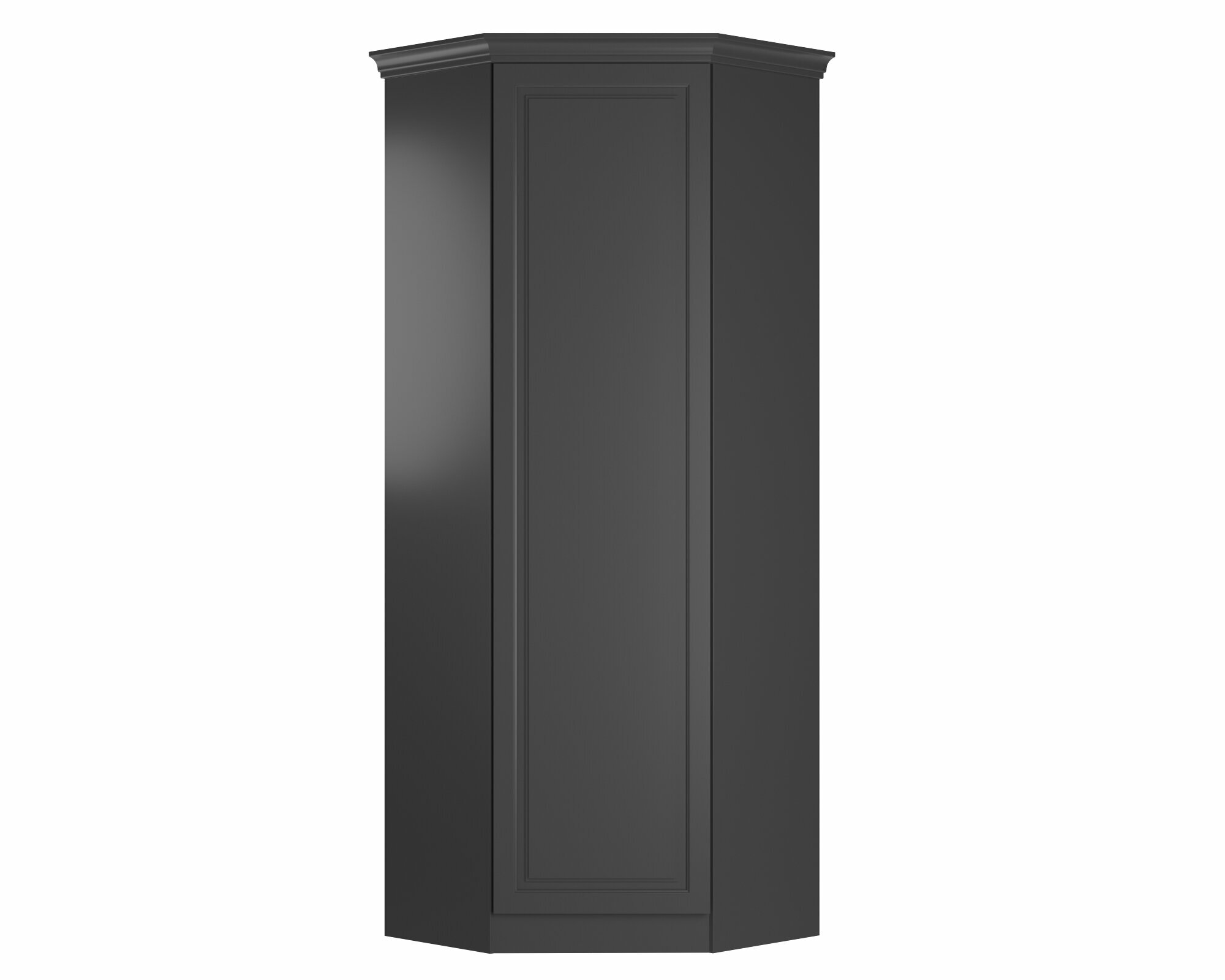 Шкаф угловой Мебель на Руси "Классика 1" 80/80х220х40 Черный