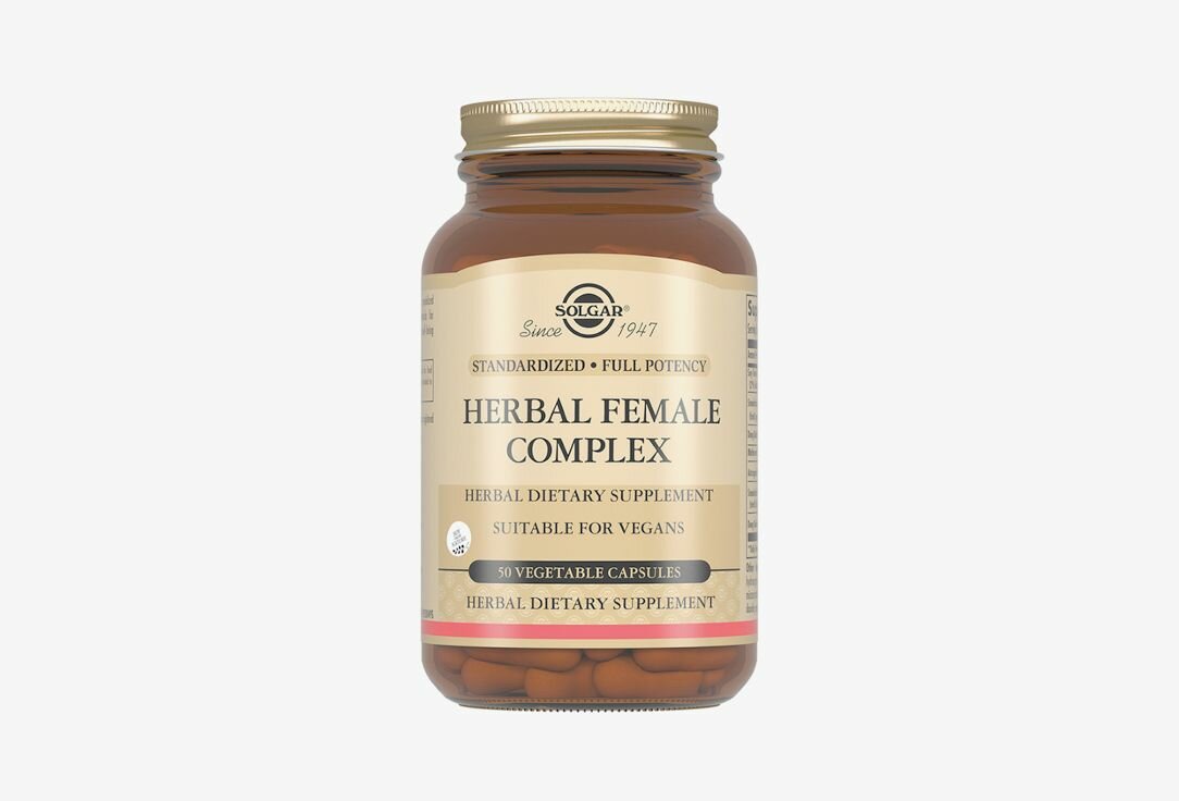БАД для женского здоровья SOLGAR herbal female complex в капсулах