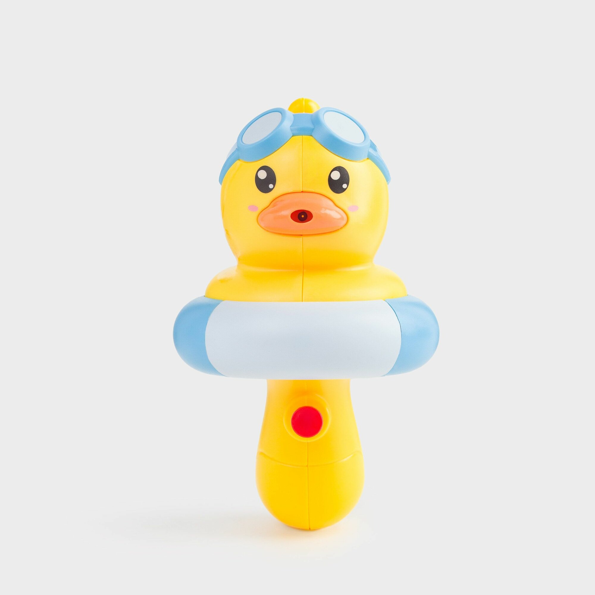 Пистолет водяной, 19 см, пластик, желтый, Утенок в круге, Duck yellow, Kuchenland