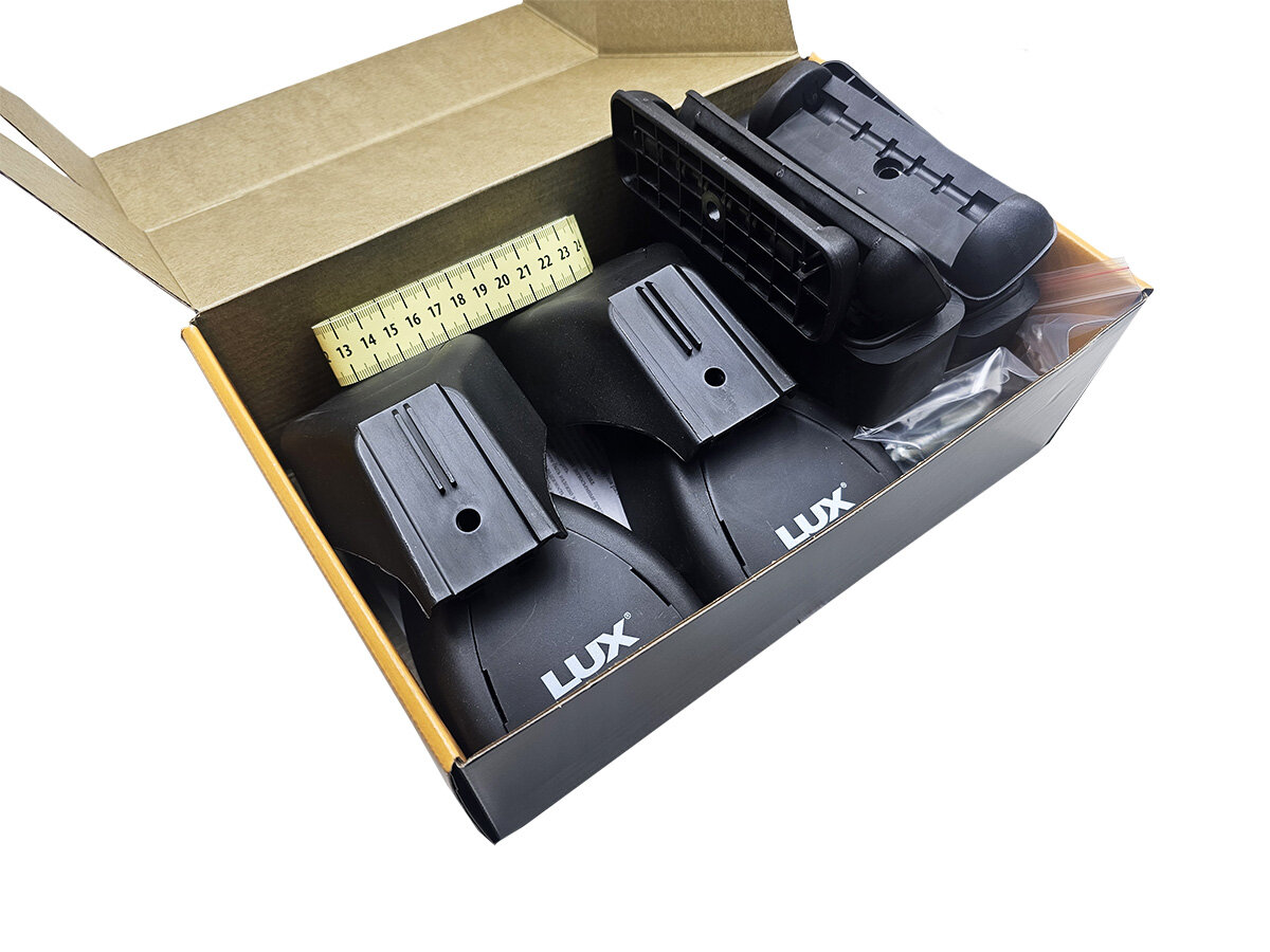 Опоры багажника с адаптерами LUX 934 на гладкую крышу для штатных места комплект 4 шт бкшм арт. 842006