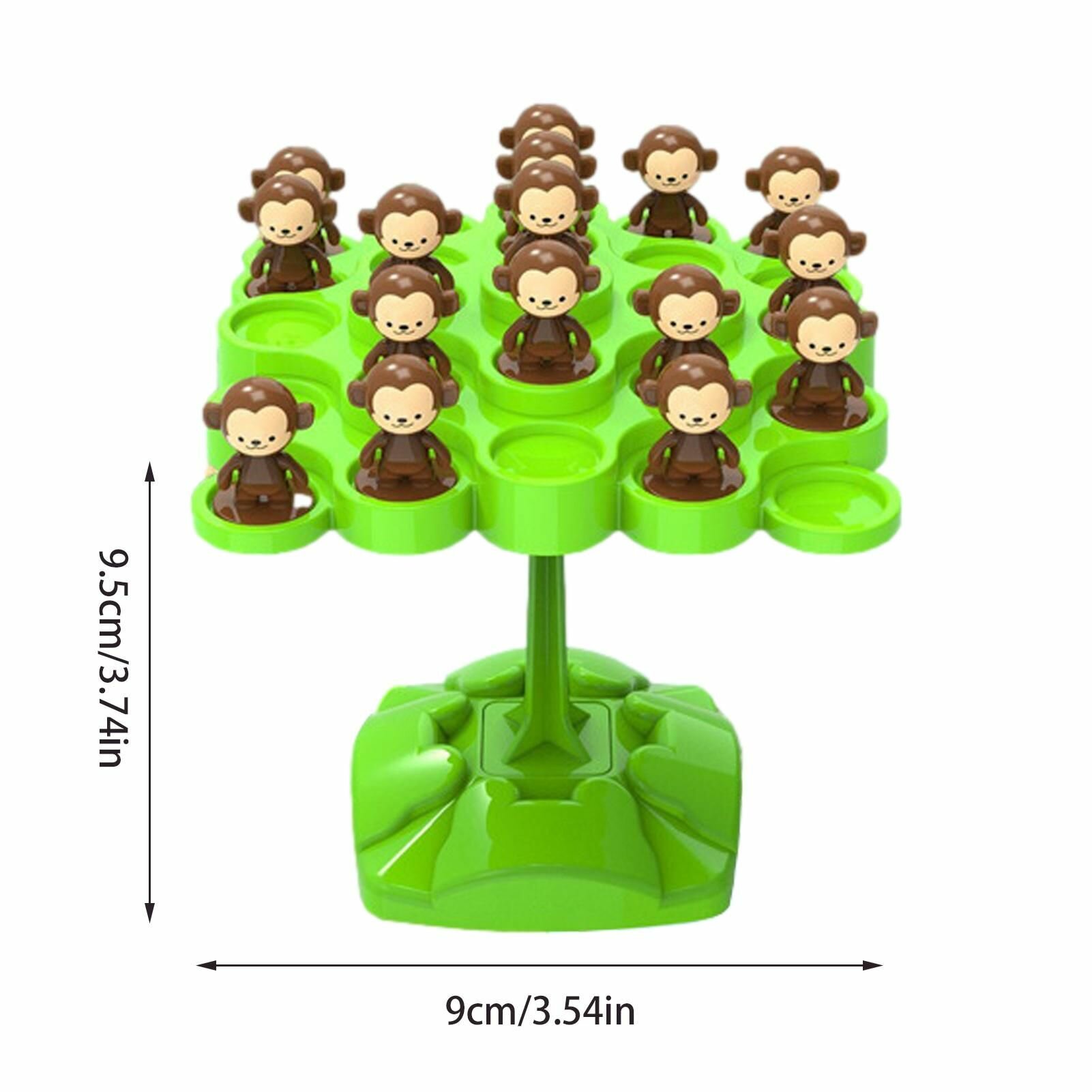 Дерево баланса с обезьянками - развивающая головоломка-балансир, деревянная настольная игра для детей от 3 лет, тренировка ловкости и моторики