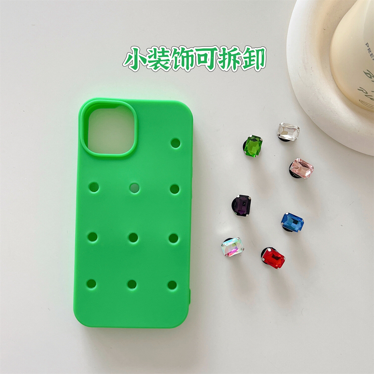 Пряжка для обуви "Барби", 41 элемент, со стразами, без оболочки