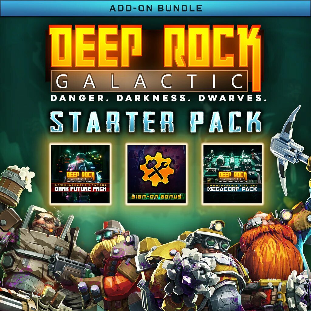 Дополнение Deep Rock Galactic - Starter Pack, цифровое издание PlayStation 4 и PlayStation 5, регион Индия / код пополнения баланса
