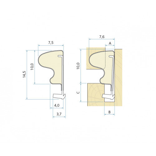 Уплотнитель оконный Schlegel Q-Lon QL 3054 Коричневый Упаковка 10 метров