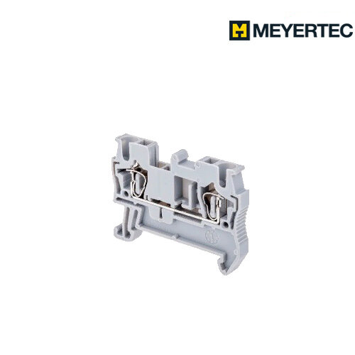 Клемма пружинная проходная, 2.5 мм2, серая MTS-2.5 на дин рейку