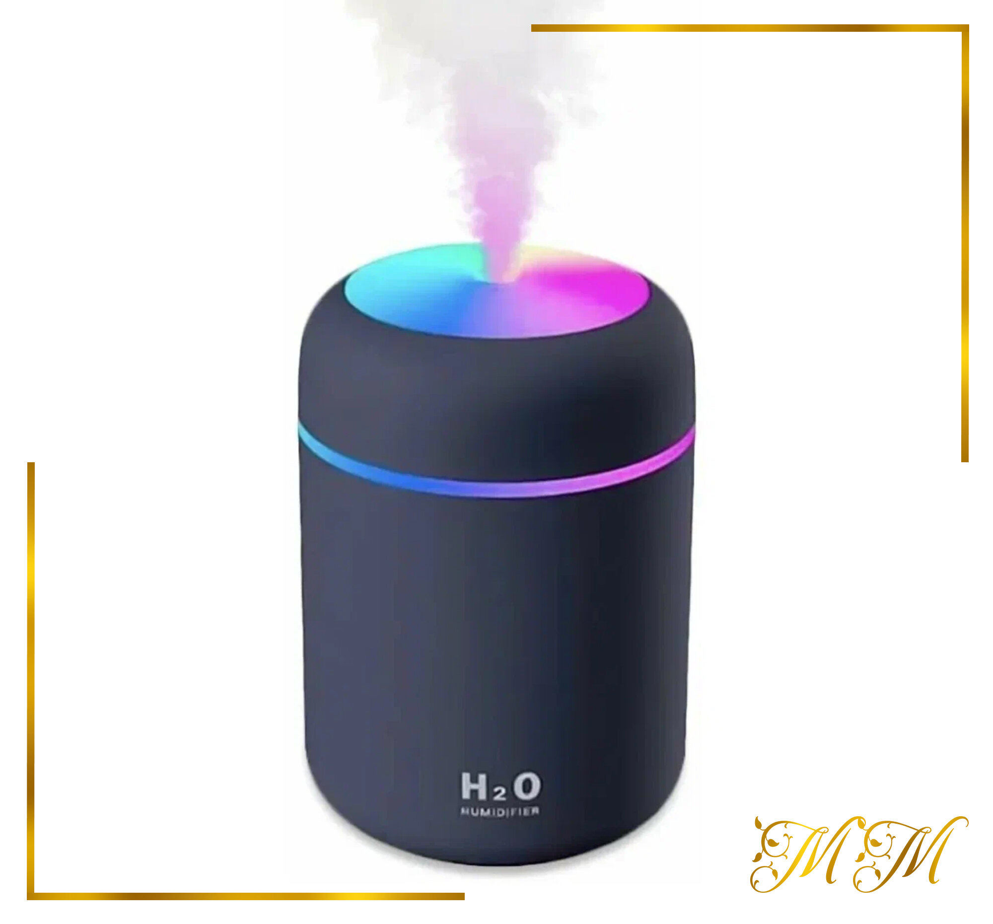 Аромадиффузор-ночник USB Colorful Humidifier H2O, серый