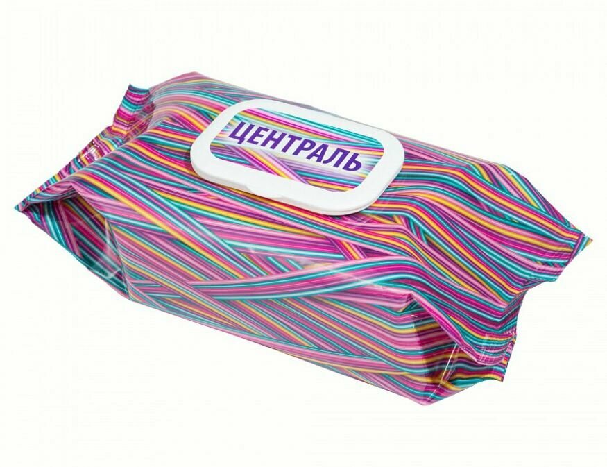 Салфетки дезинфицирующие Централь, с отдушкой бабл гам, 120шт, Бозон