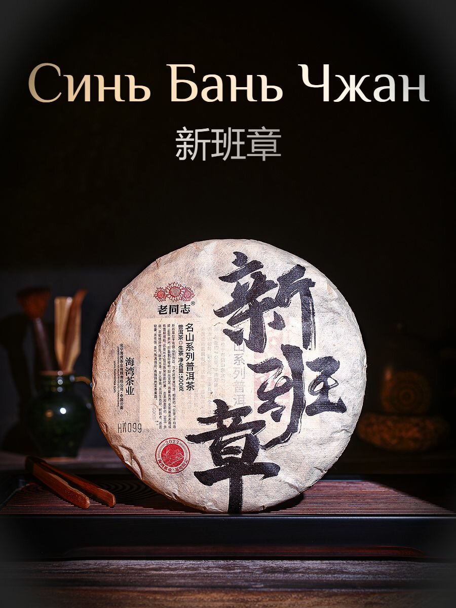 Шен пуэр Синь Бань Чжан Хайвань 2023 Знаменитые горы 500гр