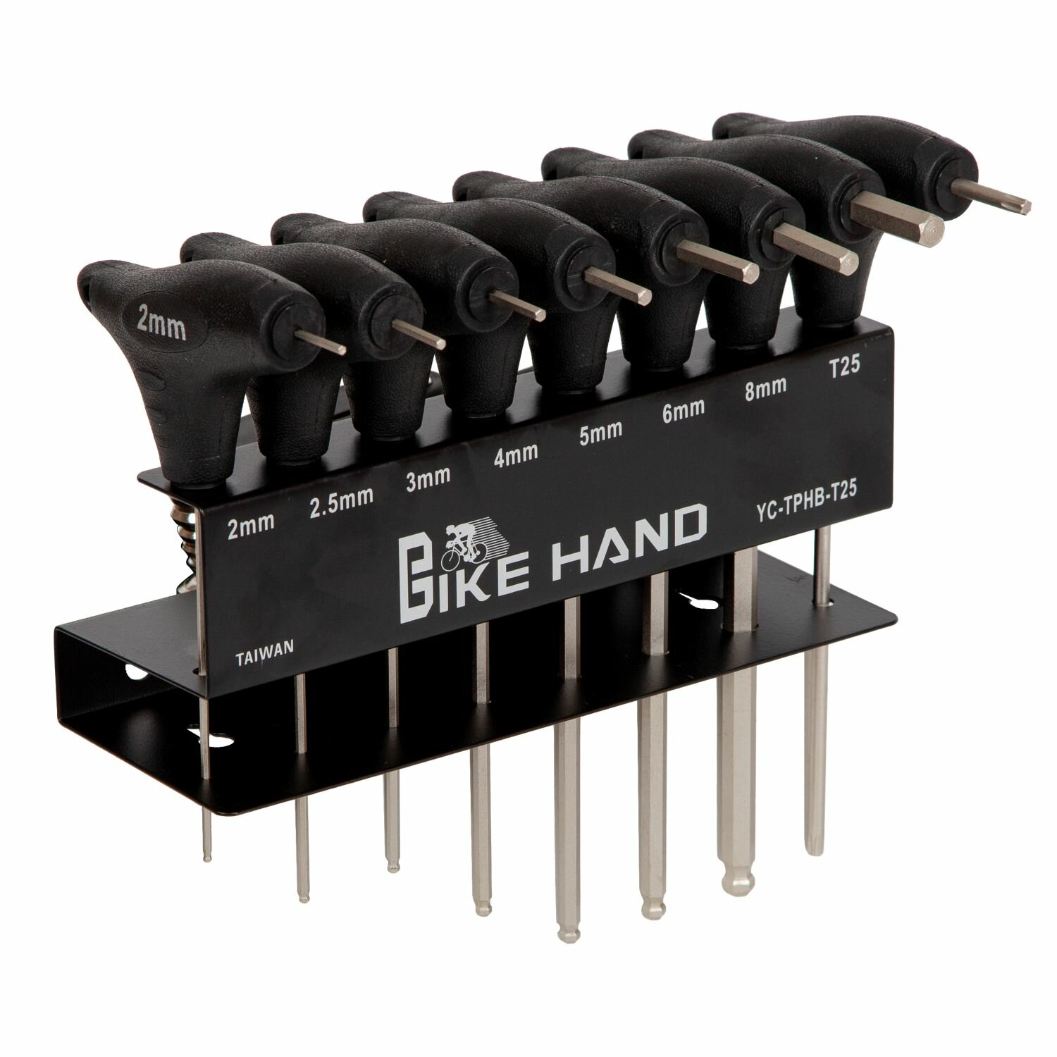 Набор инструментов Bike Hand YC-TPHB-T25, шестигранный, шарообразный наконечник, с рукояткой