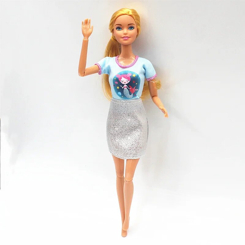 Фрадоо 30 см Многосуставная кукла с одеждой Красный, TH-2