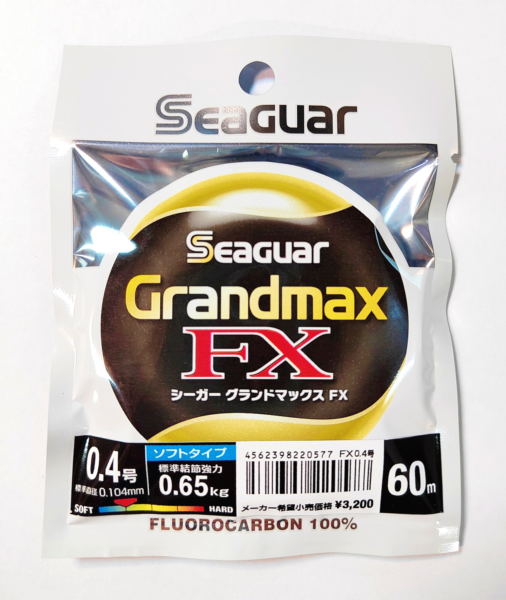Флюорокарбон SEAGUAR GRANDMAX FX 60m #0.4 (soft/0.65кг/0.104mm)