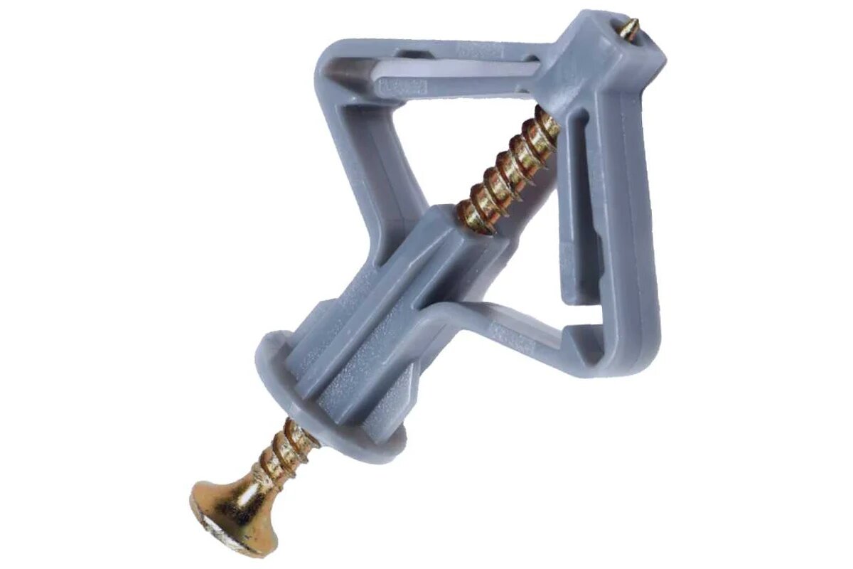 Жесть OLA бабочка дюбель полипропилен 10x50 мм с шурупом, 50 шт, пакет УТ-00005940