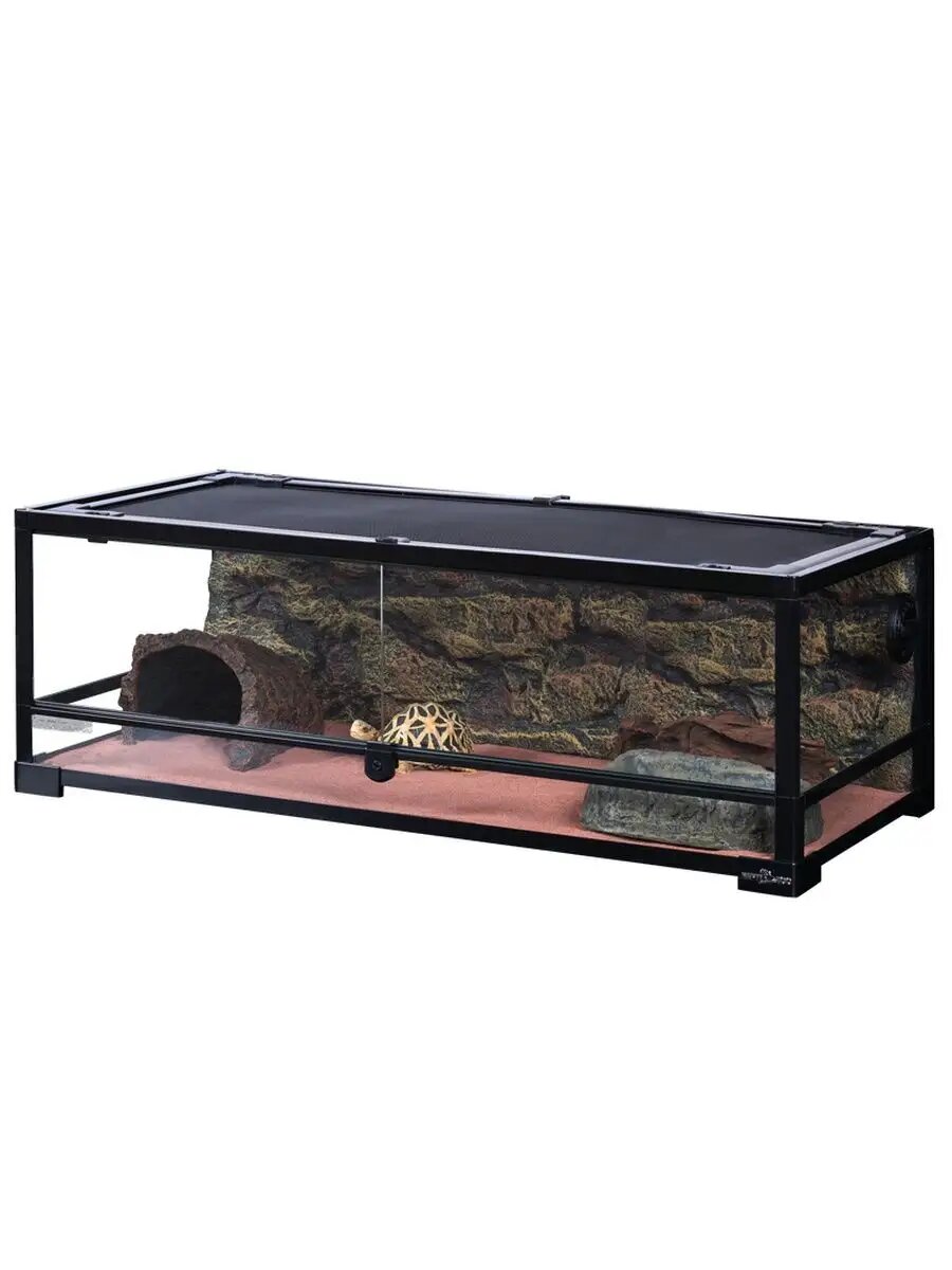 Террариум сборный стеклянный с распашными дверцами, размер - 90 х 45 х 30 см, Repti-Zoo 0118RK