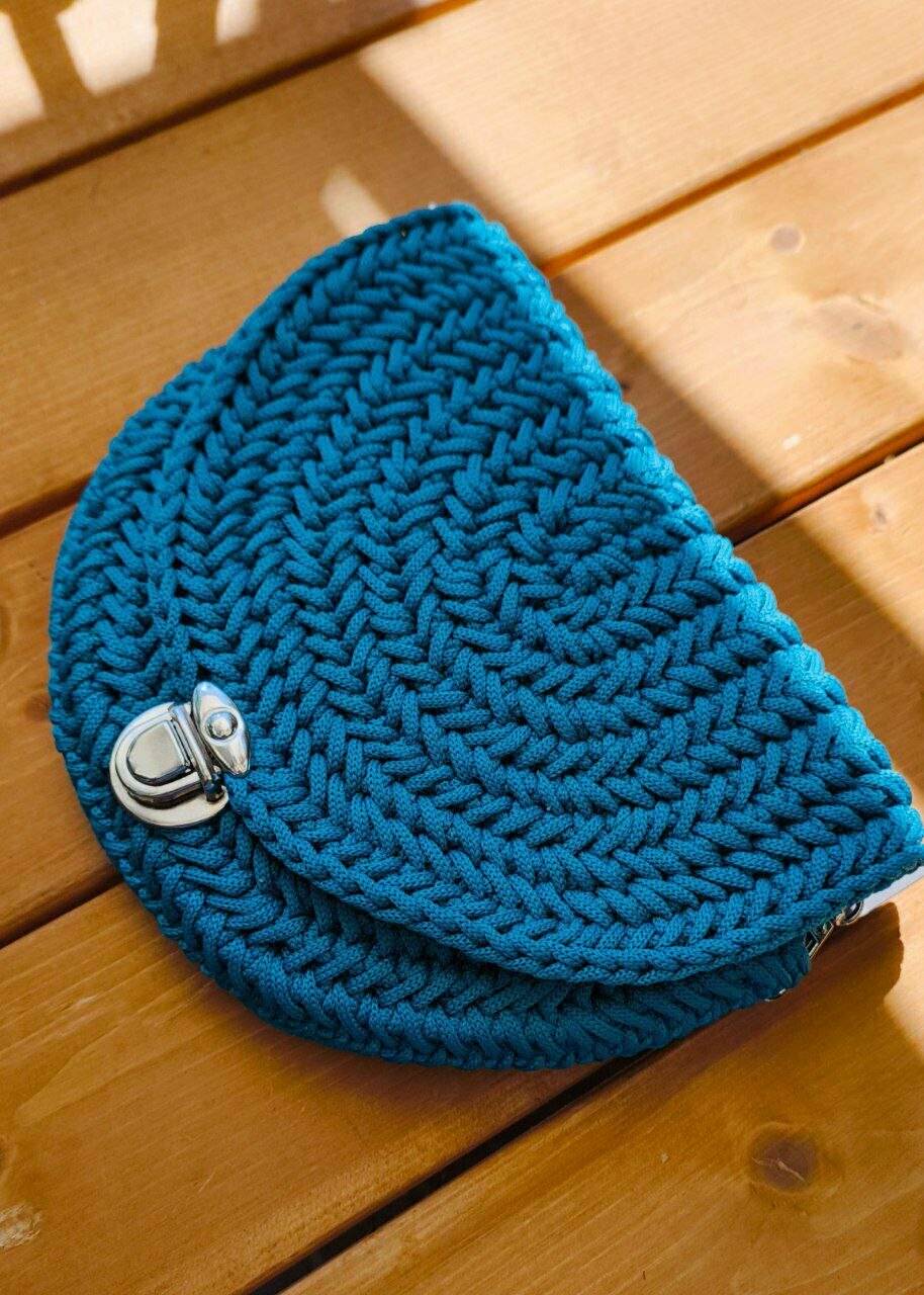 Сумка седло Морская волна