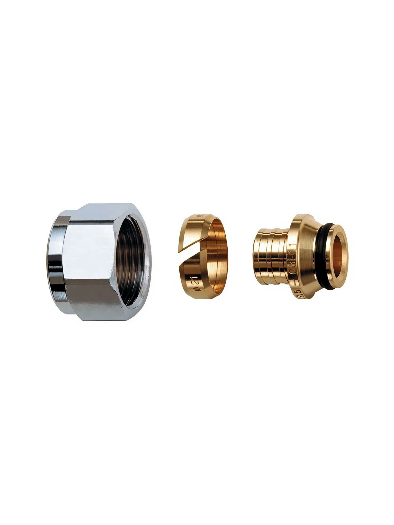 Концовка FAR FC 6075 825846 для пластиковых труб с накидной гайкой (под евроконус) 3/4"х20х2.8