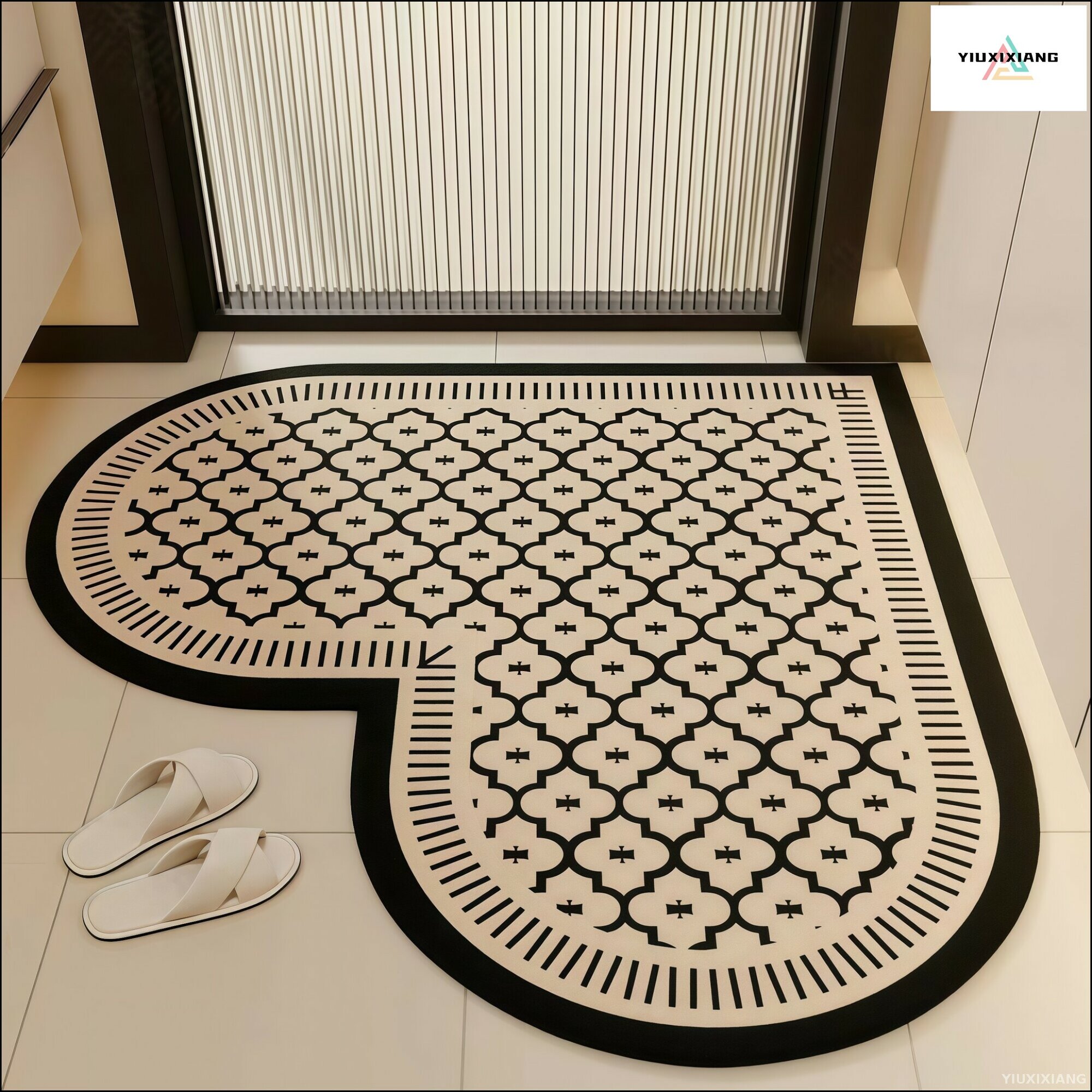 Эксклюзивный ковер Z339 100x100 см из диатомовой грязи безворсовый ручной работы