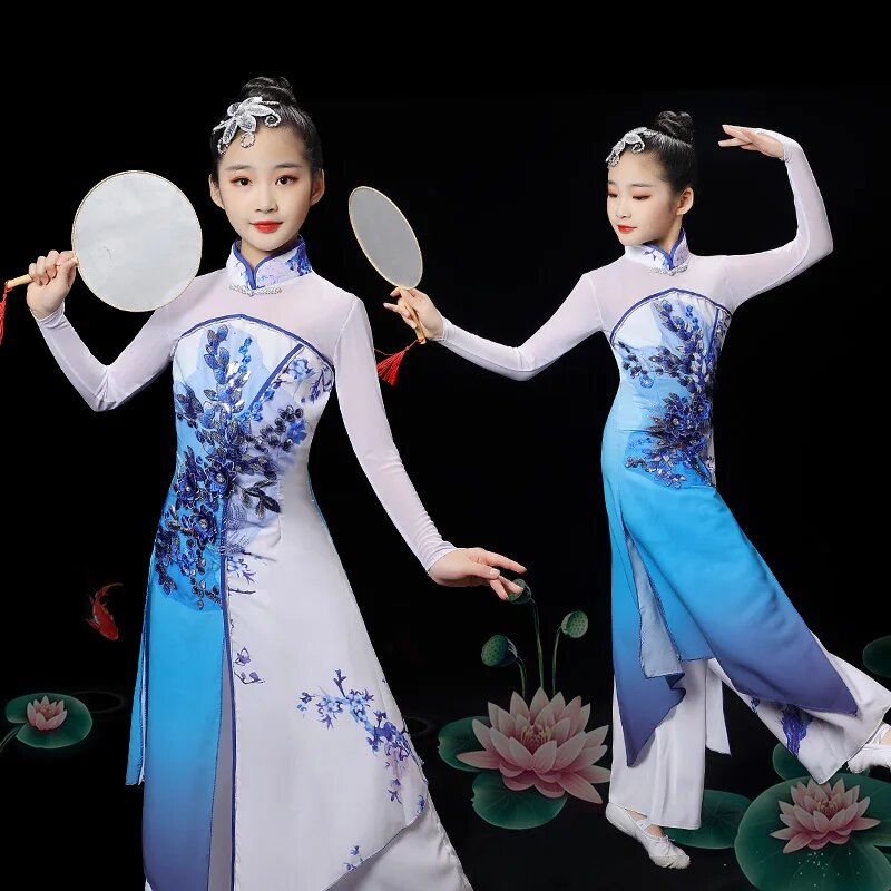 Танцевальный костюм Vzofien Hanfu женский 140 CM, Child
